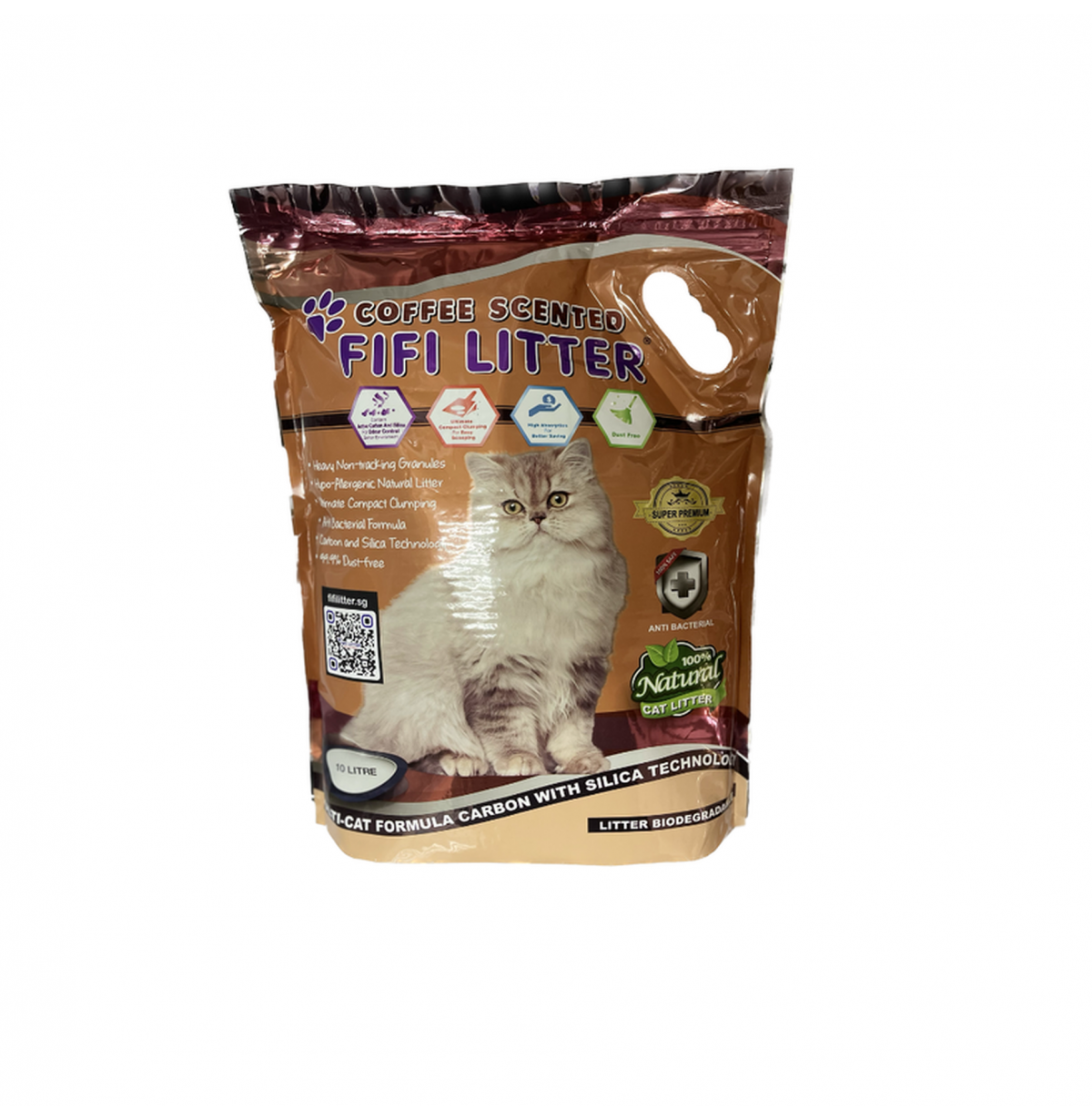 FifiLitter Coffee Silica Super Premium Scented Cat Litter